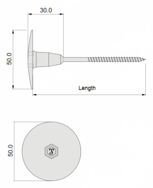 ef-te insulation screw ds insulation fastener woodscrew stainless steel ...